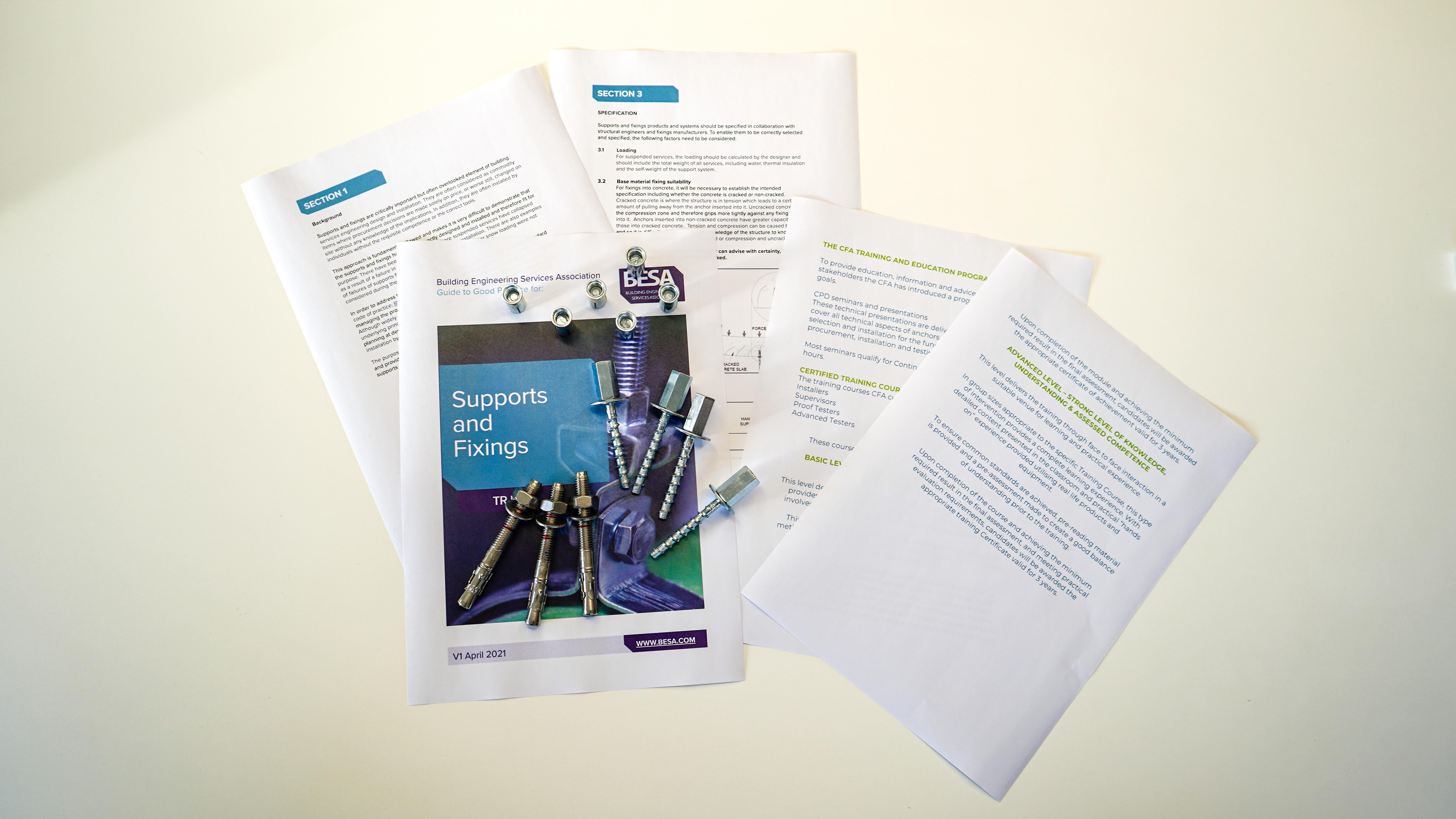 'BESA TR50 – Guide to good practice for supports and fixings?' - What ...